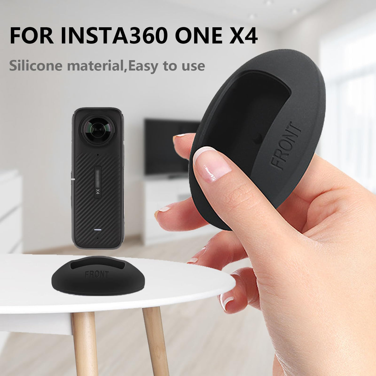 Shop Silicone Desktop Base Stand For Insta360 X4 Panoramic Action ...